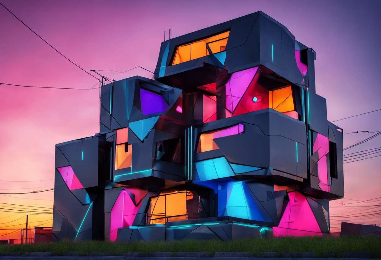 Cyberpunk House Exterior | ai4spaces