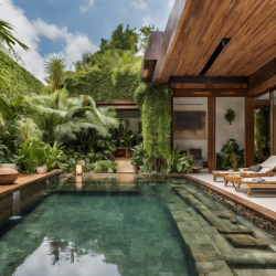 Biophilic Outdoor Swimming Pool | ai4spaces