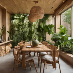 Biophilic Dining Room | ai4spaces