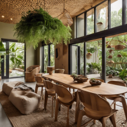 Biophilic Dining Room | ai4spaces