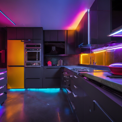 Cyberpunk Kitchen | ai4spaces