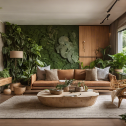Biophilic Living Room | ai4spaces