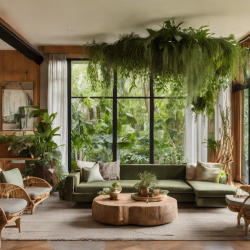 Biophilic Living Room | ai4spaces