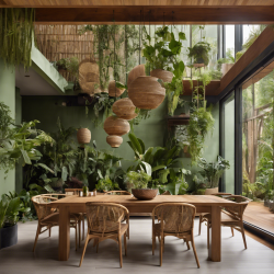 Biophilic Dining Room | ai4spaces