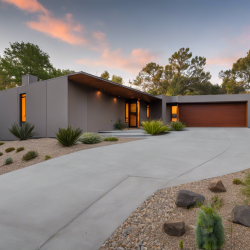 Mid-Century Modern House Exterior | ai4spaces