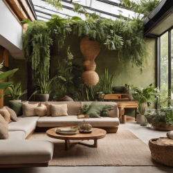 Biophilic Living Room | ai4spaces