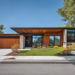 Mid-Century Modern House Exterior | ai4spaces