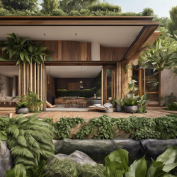 Biophilic House Exterior | ai4spaces